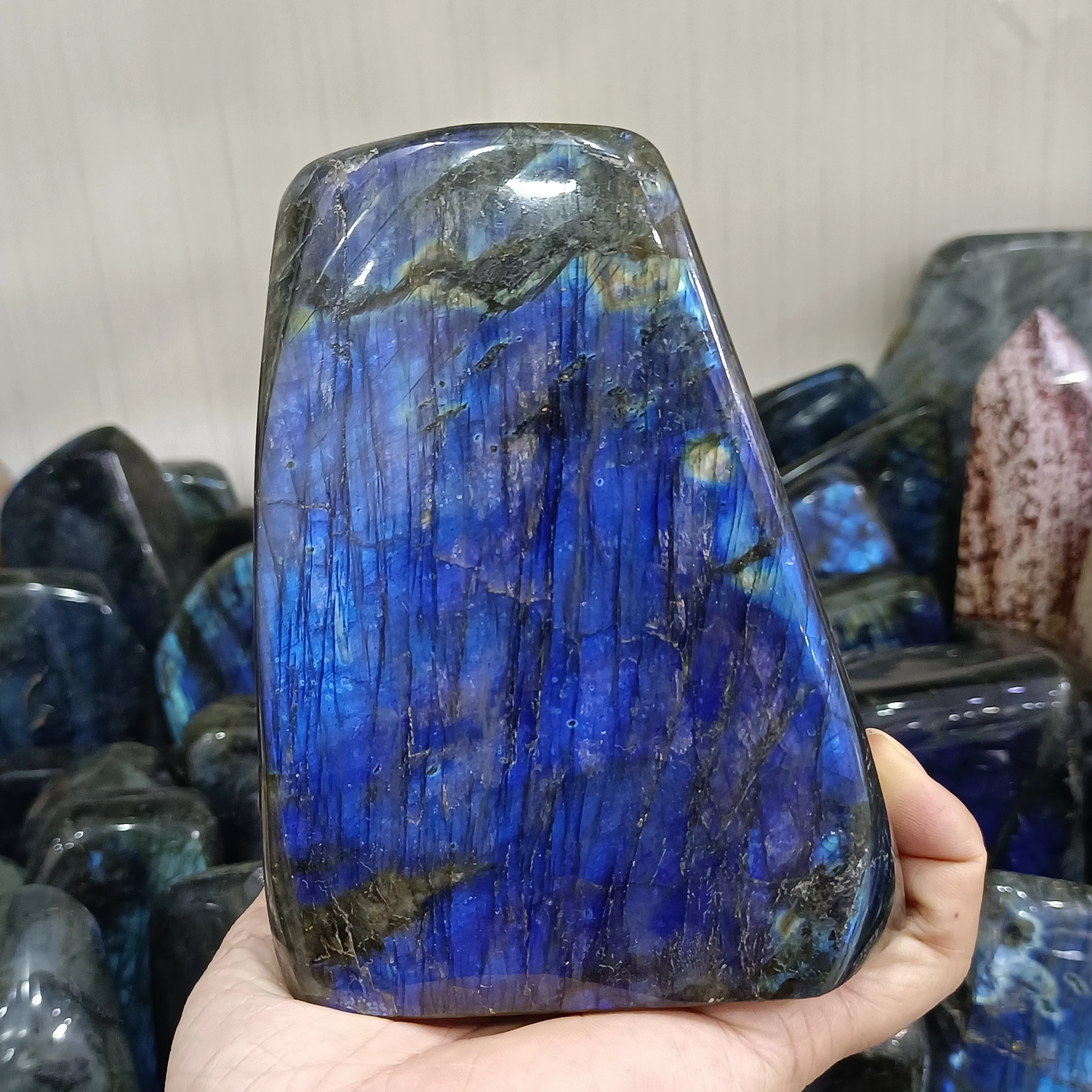 Piedra-Lunar-Natural-pulida-Labrador-Worry-Stone-feldespato-luminoso ...