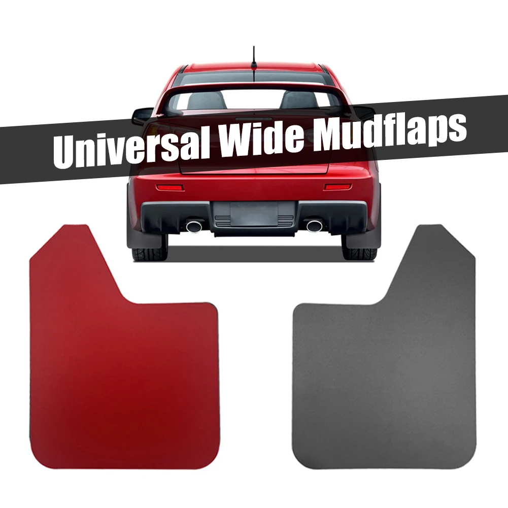 Universal-Mud-Flaps-Rally-Sport-Armor-Mud-Flaps-Black-Red-PVC-Mudguard ...