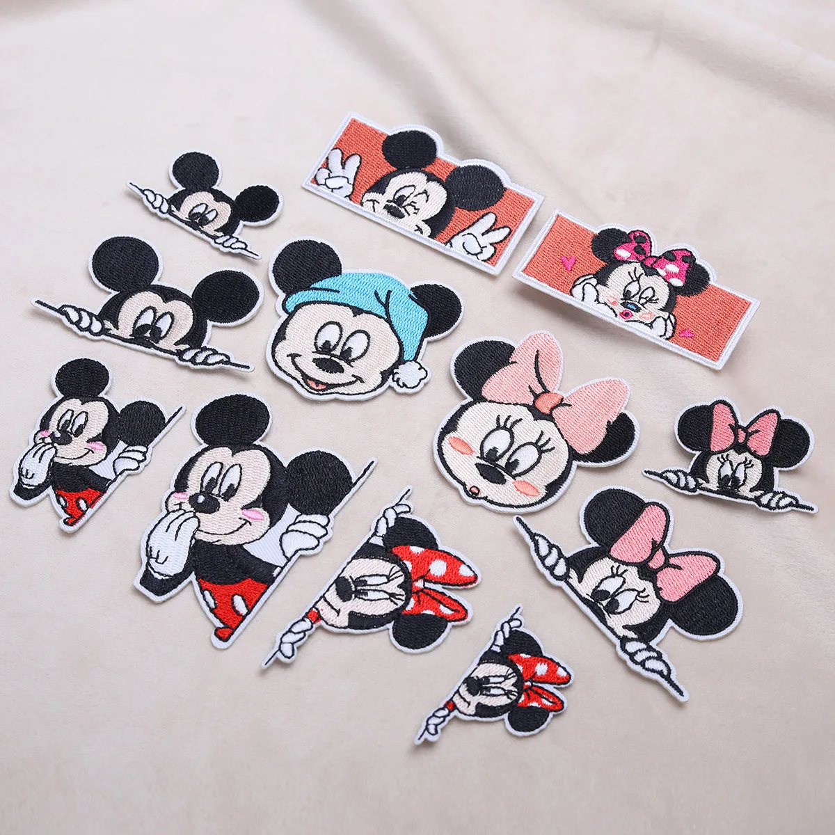 Cartoon-Minnie-Mickey-Mouse-Patches-DIY-Sew-Fabric-Iron-on-Patch-Diy ...