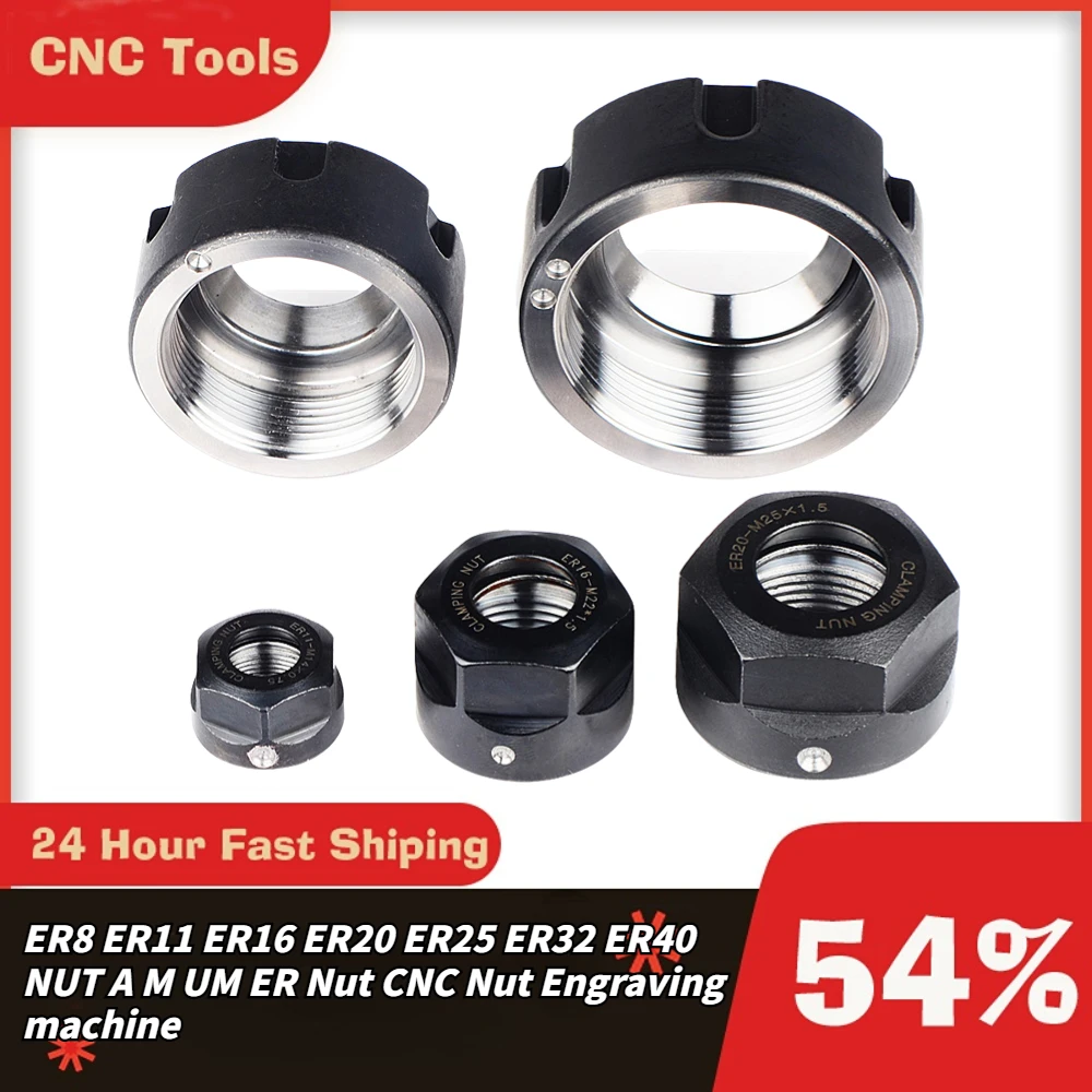 Er20 Nut Collet Clamping Nuts | Cnc Er16 Collet Clamping Nuts - 1pcs ...