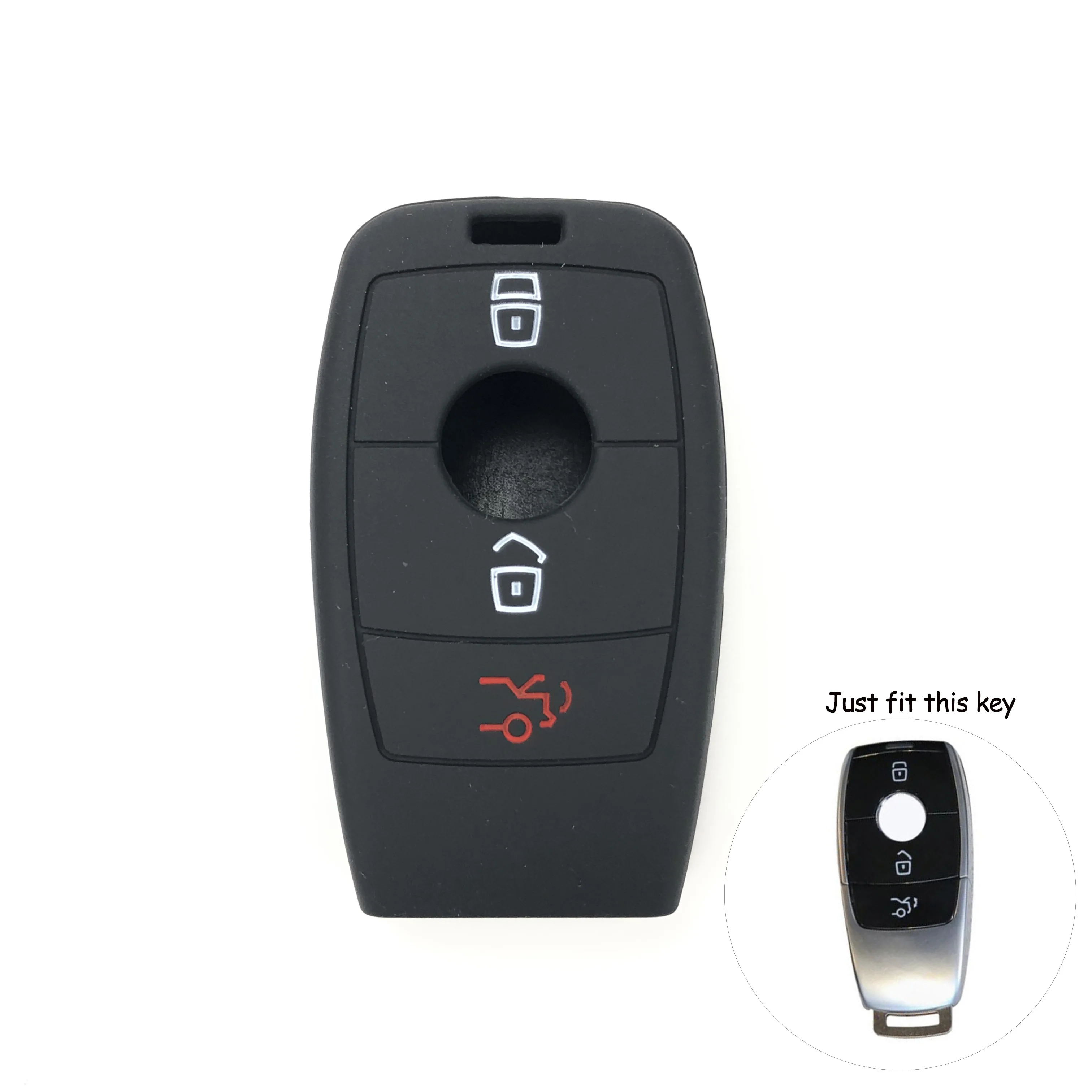 Silicone Car Key Cover Case Shell Protective Bag For Mercedes Benz A C ...