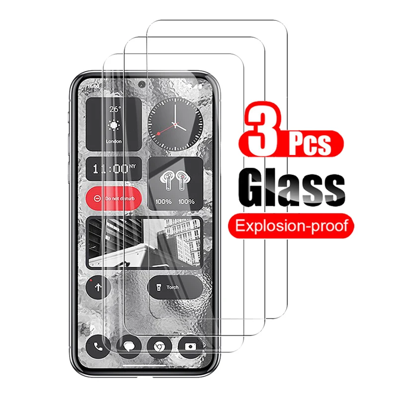 3Pcs-Tempered-Glass-For-Nothing-Phone-2-2A-Screen-Protector-for-Nothing ...