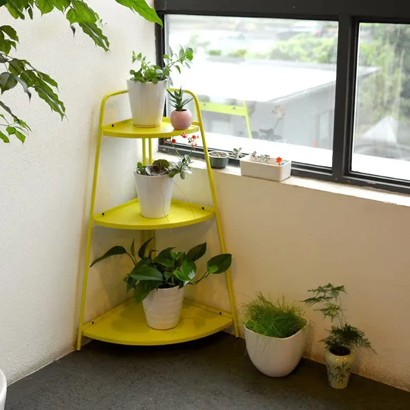 Plant-Stand-Indoor-Multifunctional-Shelves-Corner-Shelf-Mid-century ...