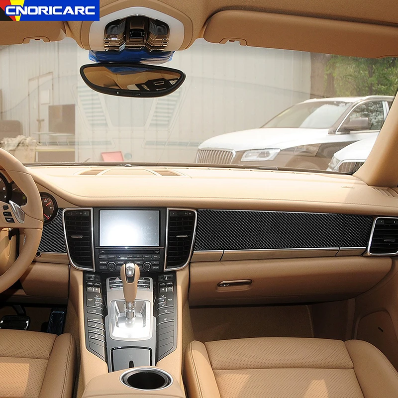 Carbon-Fiber-Car-Center-Dashboard-Panel-Cover-Trim-For-Porsche-Panamera ...