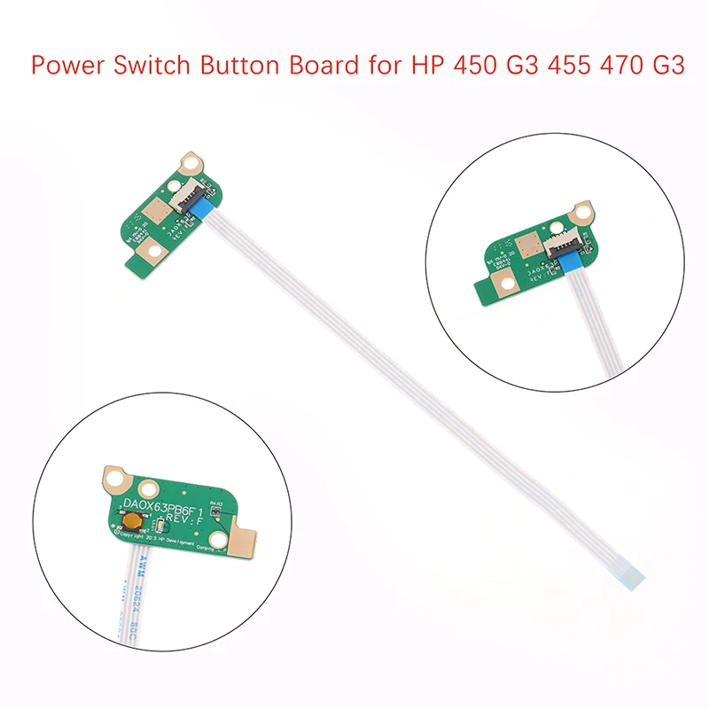 For HP ProBook 450 G3 455 470 G3 Power Switch Button Board Cable ...