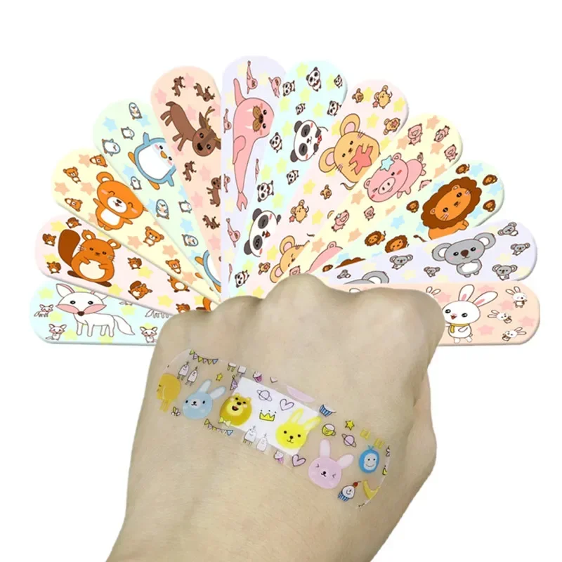 100pcs/set Cartoon Band Aid Random Pattern Wound Dressing Patch ...