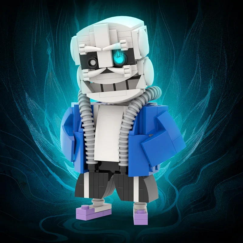 MOC-Hot-Game-Character-Models-Undertale-Skeleton-Brothers-Sans-Building ...