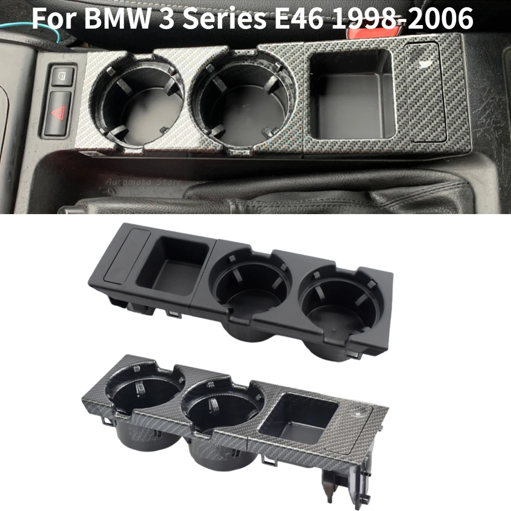 Double Hole Car Styling Front Center Console Storage Box Coin + Cup ...