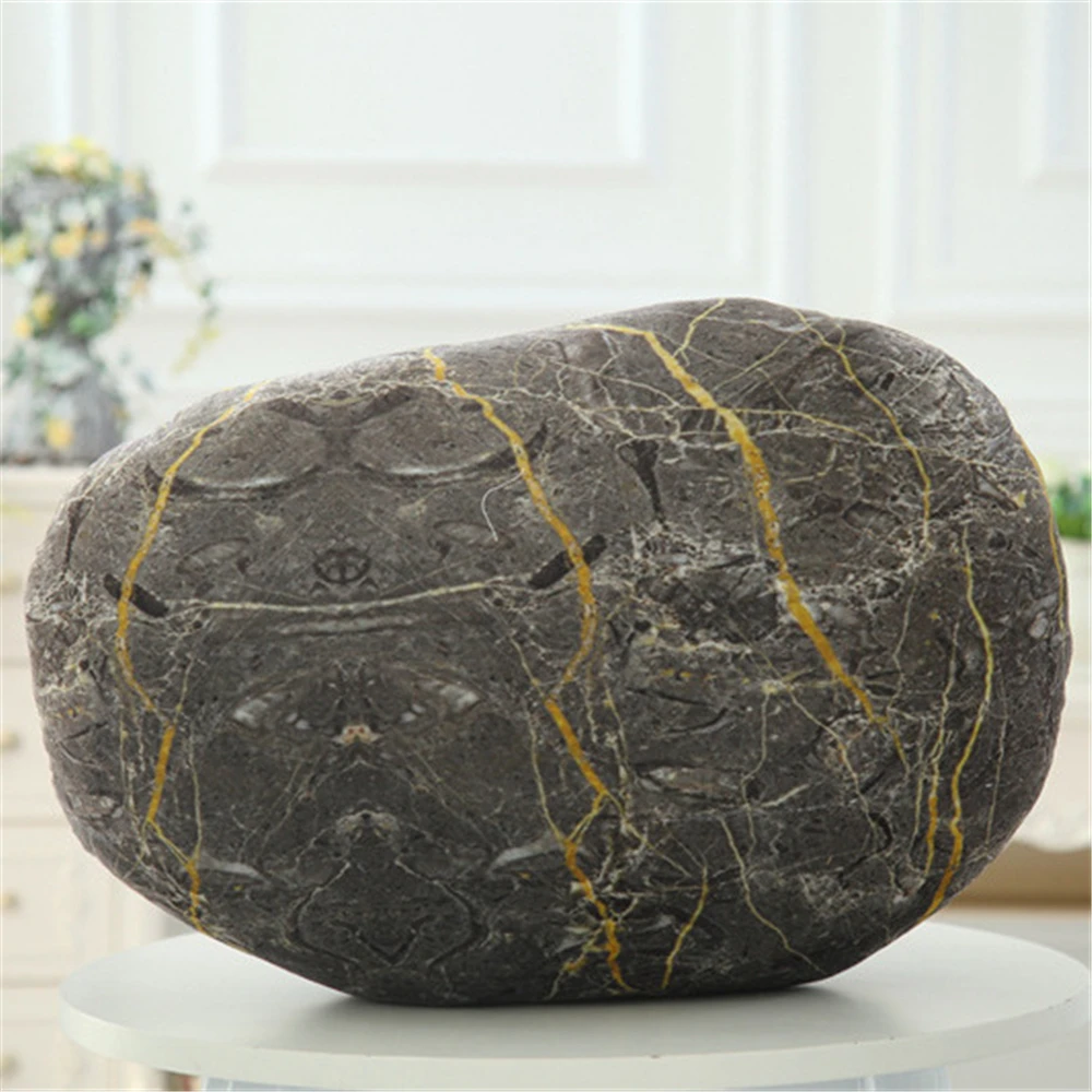 Simulated-Stone-Sofa-Pillow-Soft-Pebble-Stone-Pillow-Movie-Props ...