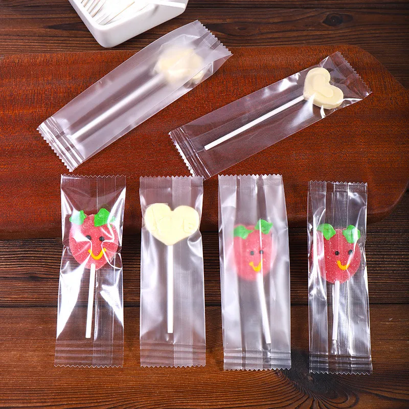50Pcs-Transparent-Frosted-Clear-DIY-Handmade-Lollipop-Candy-Sugar-Bags ...