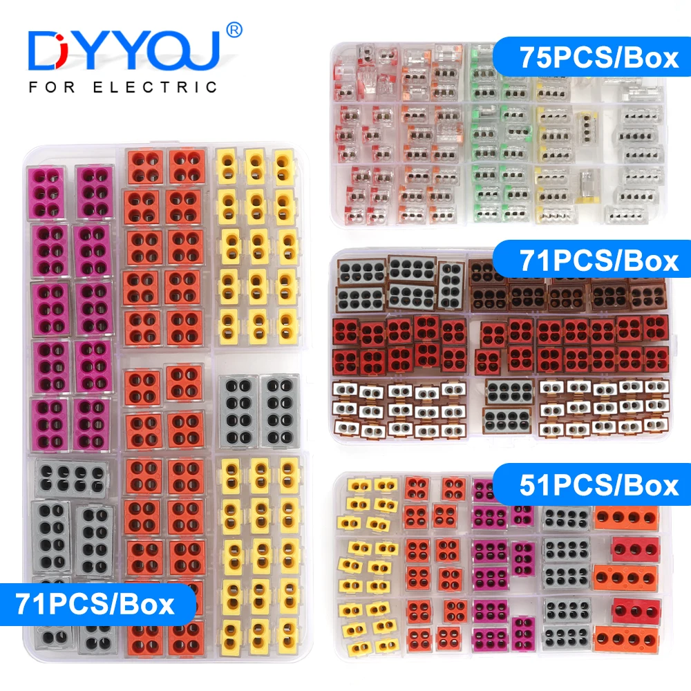 Mini Quick Splicing Wire Connector 2/3/5/6/8pin AWG 18-12 Compact ...