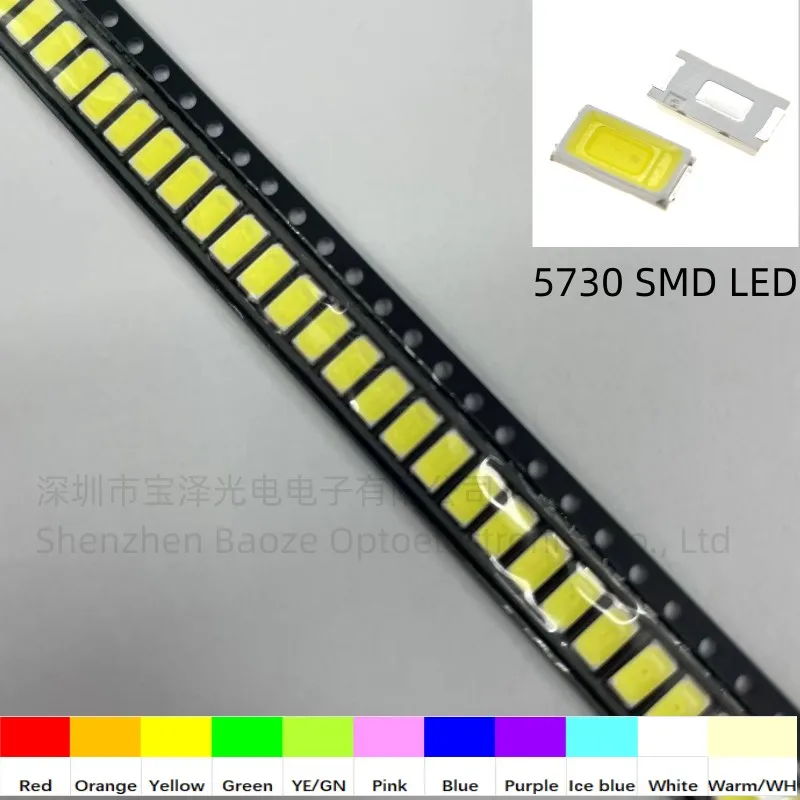 5730-0-5W-SMD-LED-Red-Yellow-Green-White-Blue-Pink-5630-Light-Emitting ...
