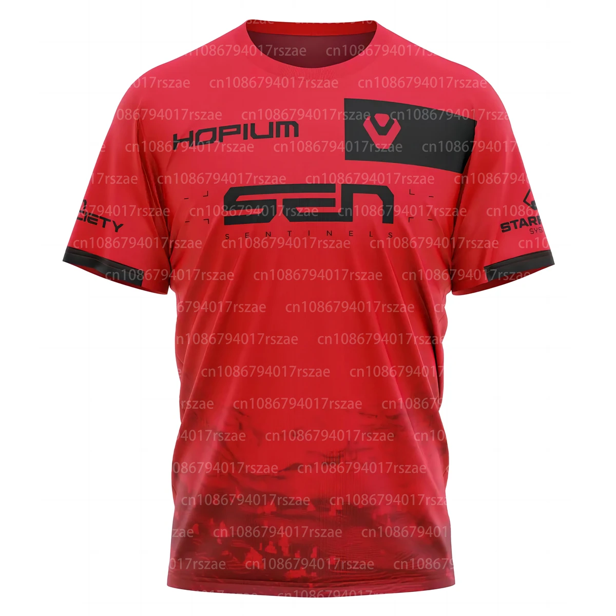 Sentinels-2024-Esports-Team-Men-s-Jersey-Summer-Sports-Short-Sleeve-T ...