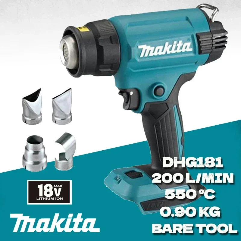 Makita-DHG181-Cordless-Heat-Gun-Rechargeable-18V-LXT-Lithium-High-Power ...