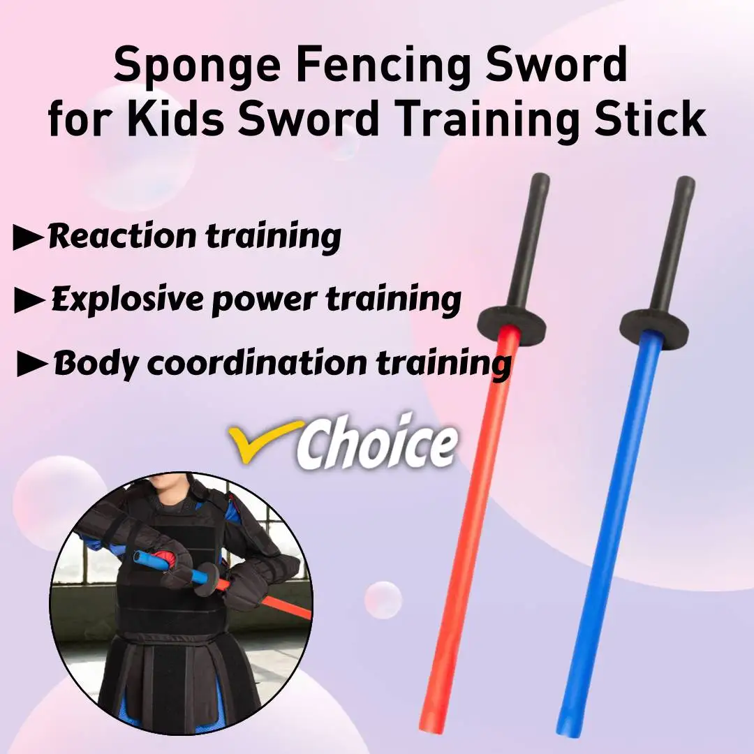 2Pcs-Sponge-Swords-Set-Martial-Arts-Gear-Non-slip-Soft-Grip-Padded-Sparring-Bokken-Training ...