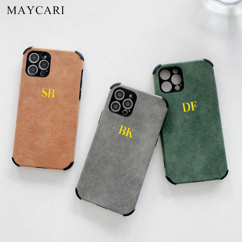 Luxury Custom Personalized Gold Initial Name Phone Case For Iphone 13 ...