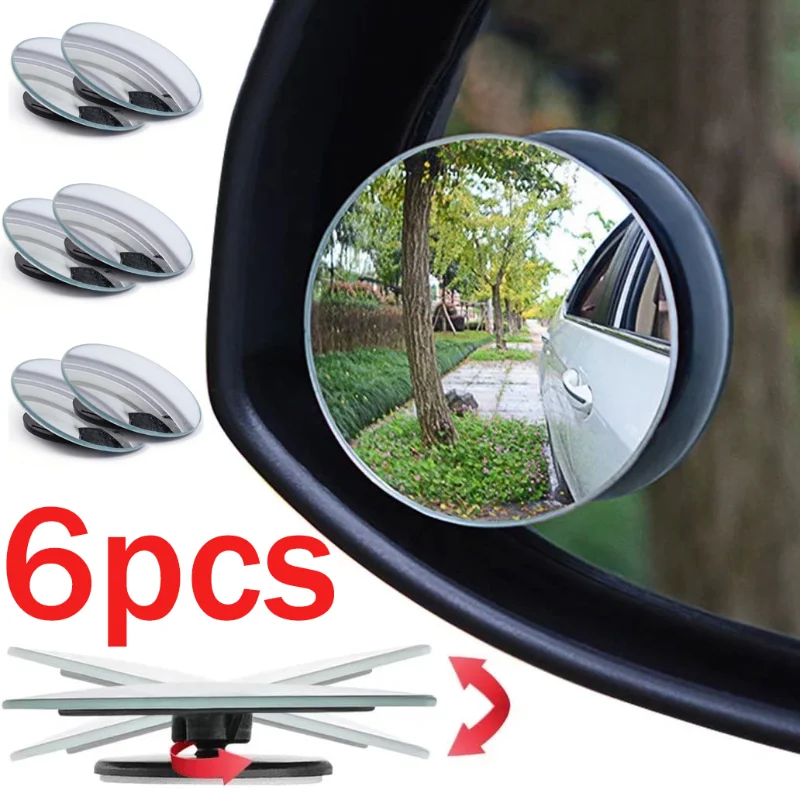 Car-Small-Round-Mirrors-Blind-Spot-Rear-View-Mirror-Auxiliary-Reversing ...