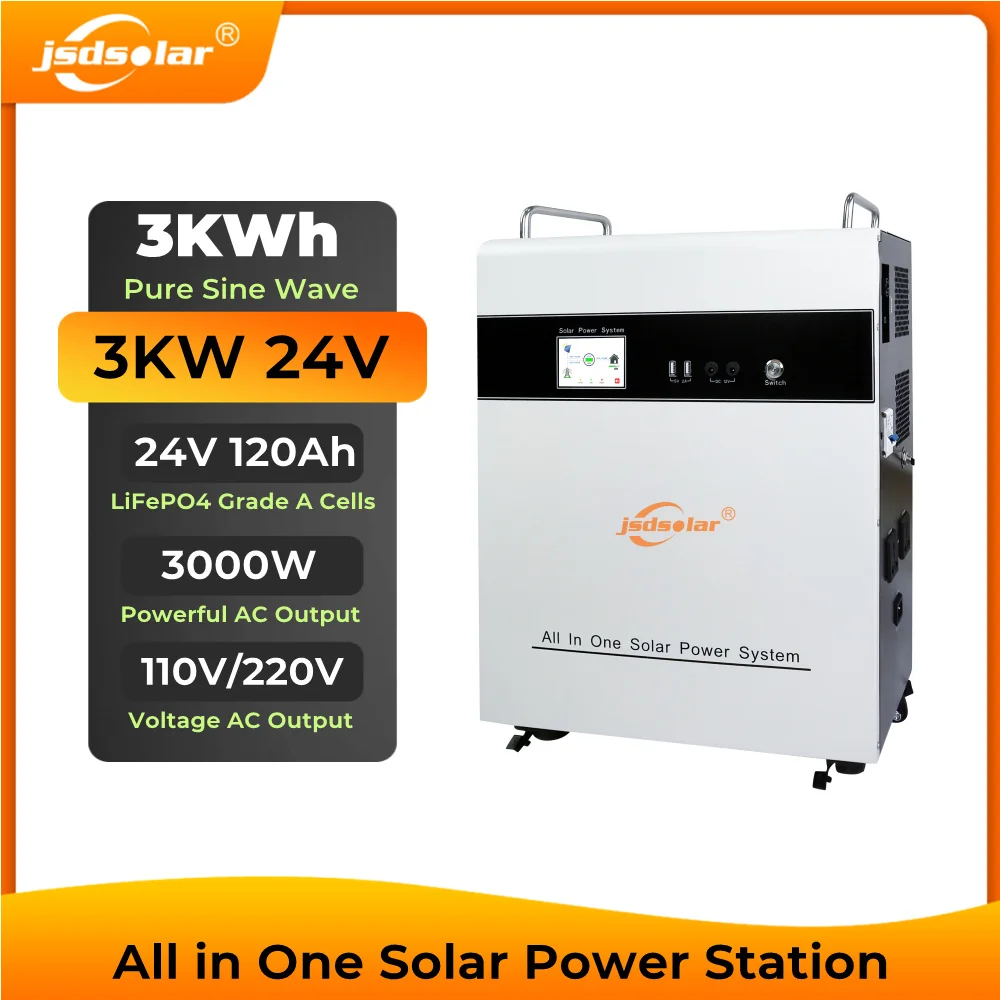 jsdsolar-3KW-Portable-All-In-One-Solar-Power-Station-220VAC-Solar ...