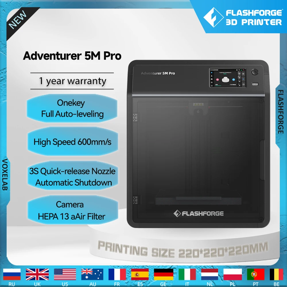 Flashforge-Adventurer-5M-Series-3d-Printer-High-Speed-Full-auto ...