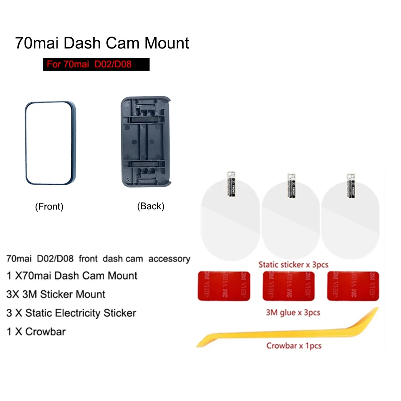 Original 70mai Bracket 70mai Dash Cam Mount For 70mai Dash Cam Pro D02 ...