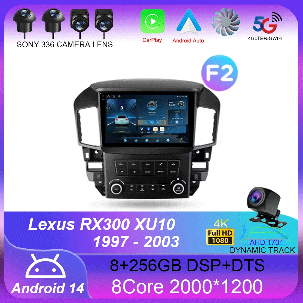 For-Lexus-RX300-XU10-1997-2003-Carplay-Auto-4G-WIFI-GPS-Car-Radio ...