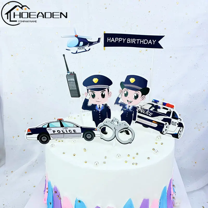 7Pcs-Police-Cake-Toppers-Policewoman-Male-Policeman-Plane-Handcuffs ...