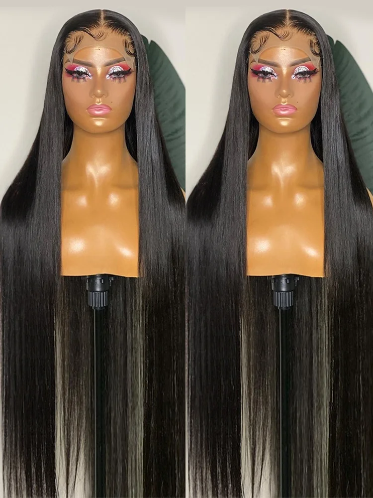 Pre Cut Glueless Wig Human Hair 13x6 HD Lace Frontal Wig Straight 7x5 ...