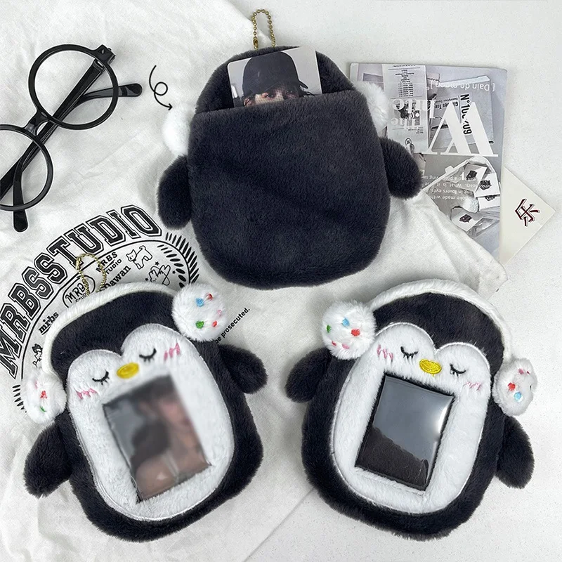 Cute-Penguin-Card-Holder-Cartoon-Plush-Kpop-Photocard-Holder-Idol ...