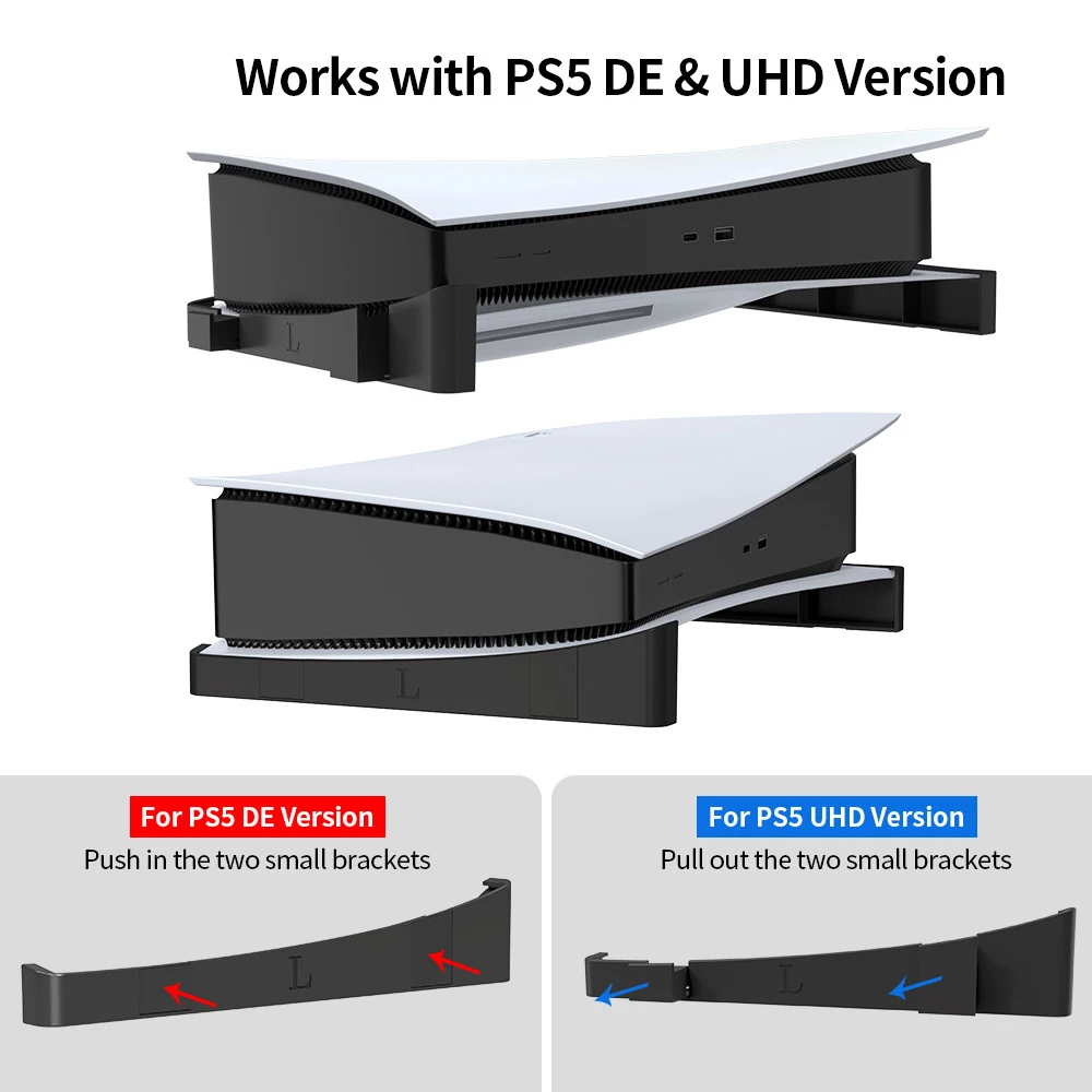 BLANC - Support Horizontal PS5 pour Console de jeu Sony Playstation 5 ...