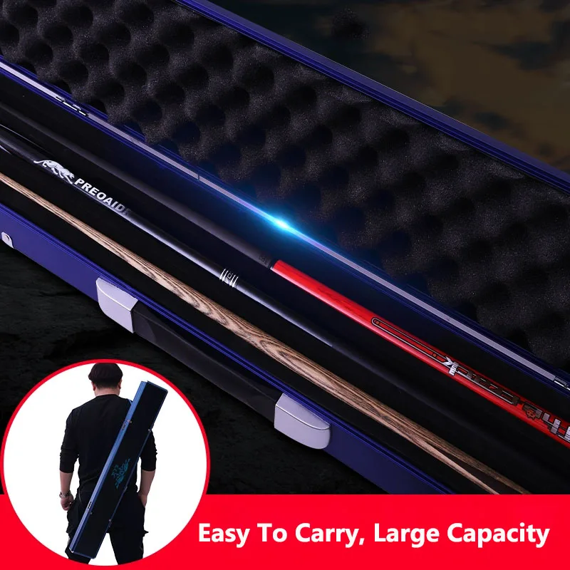Cue Case 3X6 Hard Pool Cue Stick Carry Case Brown Billiard 3 X 6 Pool ...
