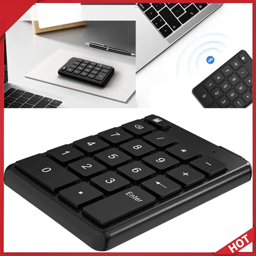 Wireless Numeric Keypad Numpad Bluetooth-Compatible5.0 Portable Mini ...