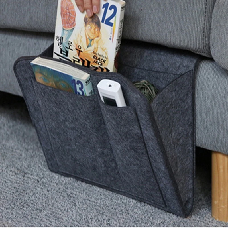 1PC-Felt-Anti-slip-Bedside-Bag-Bed-Sofa-Side-Pouch-TV-Remote-Control ...
