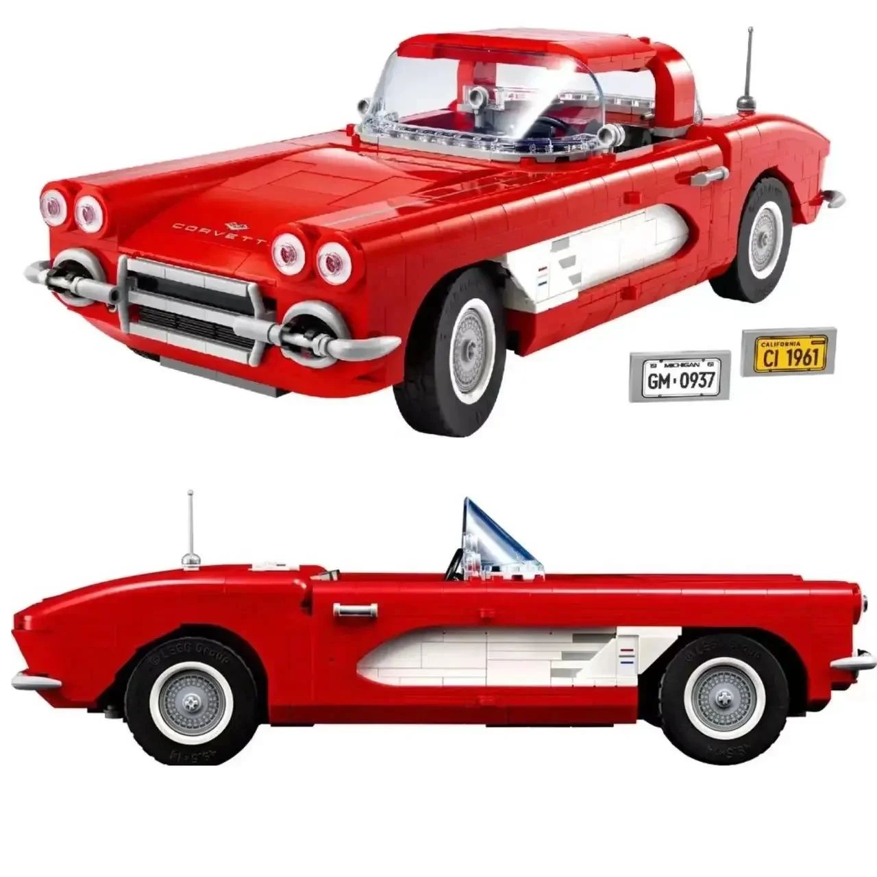 Icons-Classic-Car-Chevroleted-Model-10321-Building-Blocks-Kit-for ...