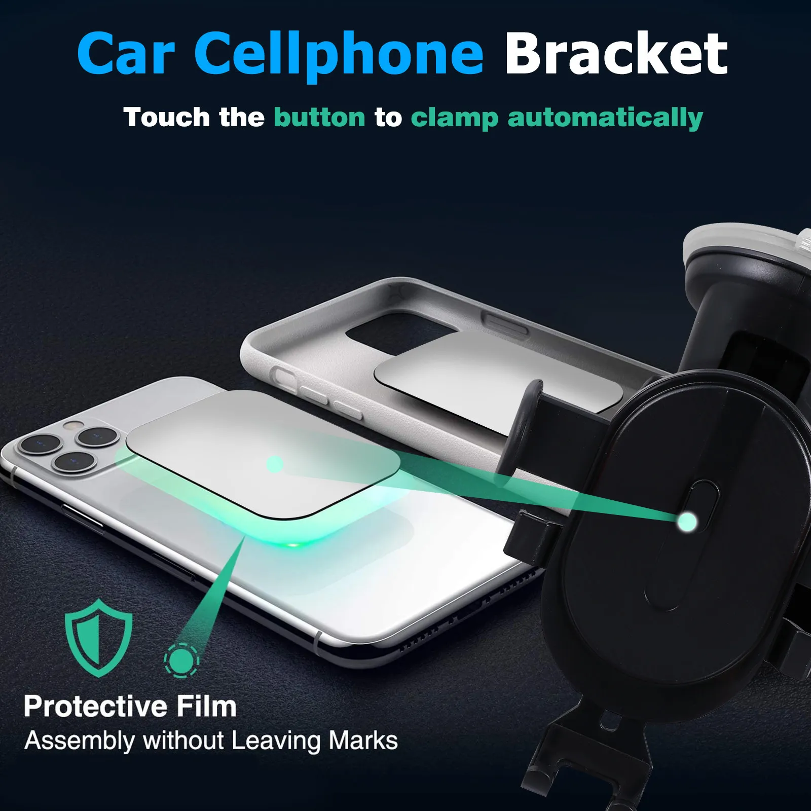 1Set High-Grade Car Cellphone Bracket Air Vent Mount for Easy Install ...
