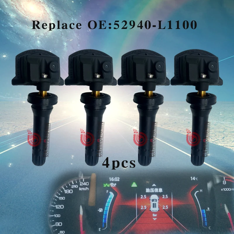 Tire Sensors 52940L1100 for Hyundai Sonata Tucson Ioniq 5 Elantra Kia ...
