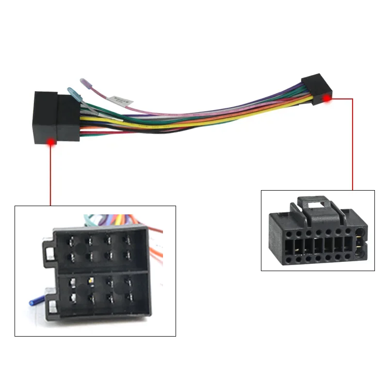 16-Pin-to-ISO-Wiring-Harness-Adapter-16P-Plug-ISO-Connector-Conversion ...