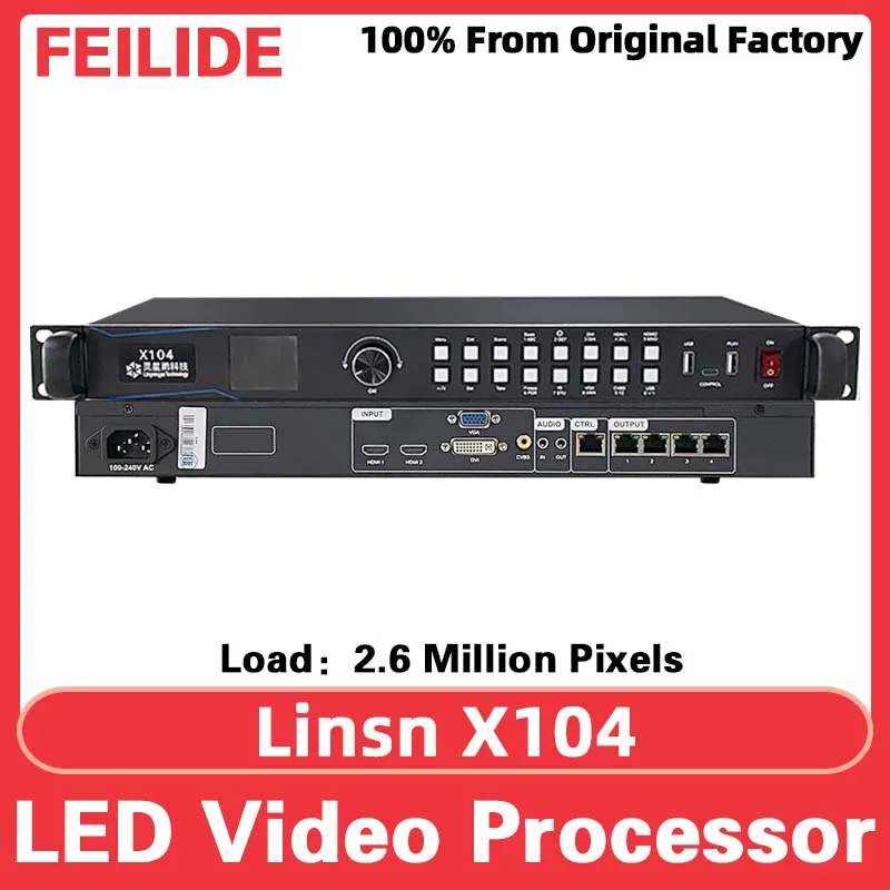 LED Digital Signage Video Processor Linsn X104 Synchronization System ...