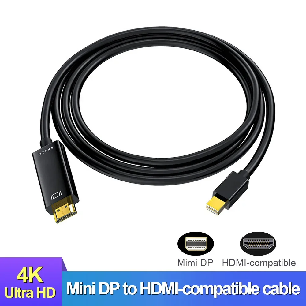 Mini-DP-To-HDMI-compatible-Cable-4K-30Hz-Mini-DisplayPort-To-HD-Adapter ...
