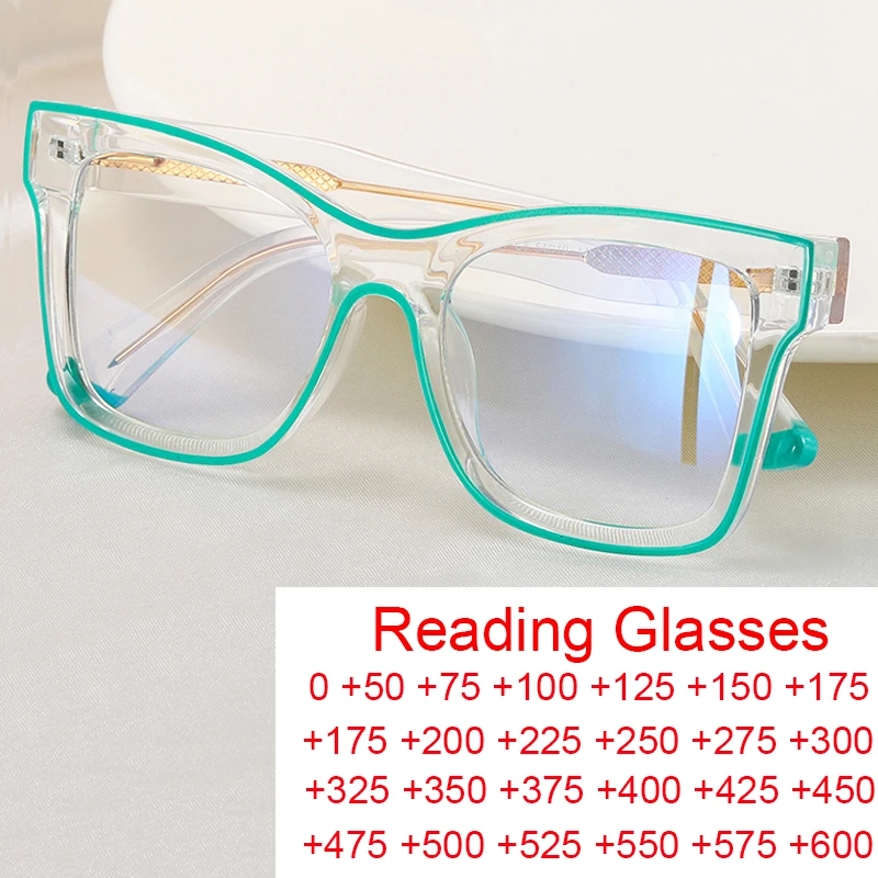 Unique-Transparent-Green-Square-Glasses-Frame-2023-Luxury-Designer ...