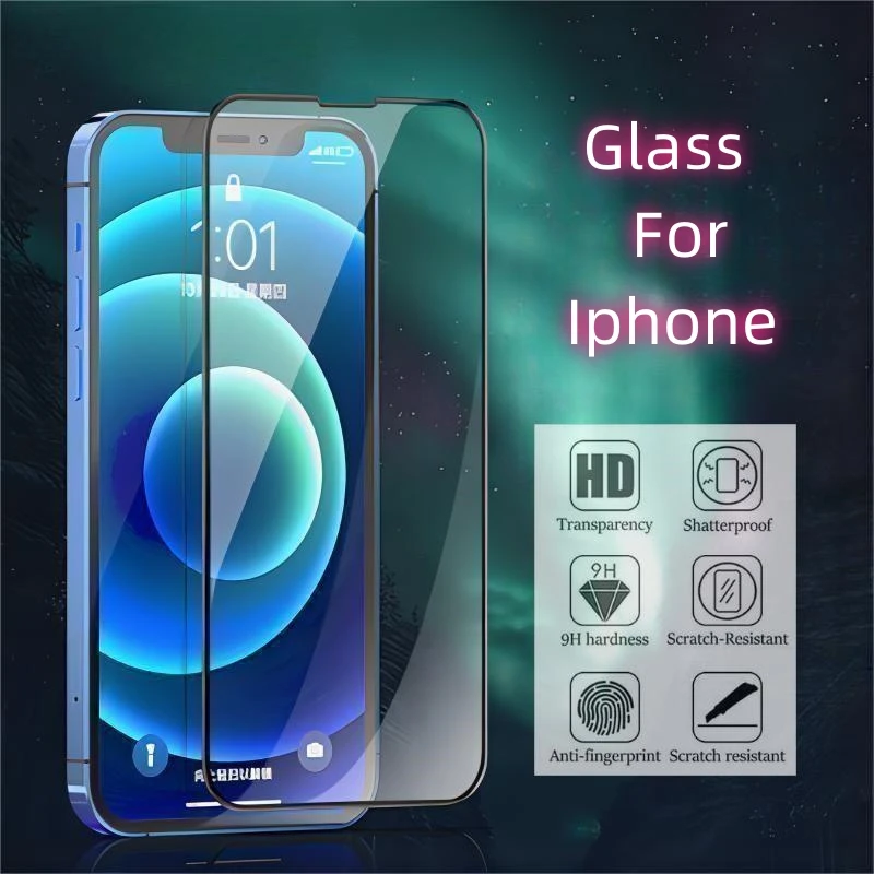 Full-Tempered-Screen-Protector-For-iPhone-Mini-XR-X-XS-Max-Cover-Glass ...