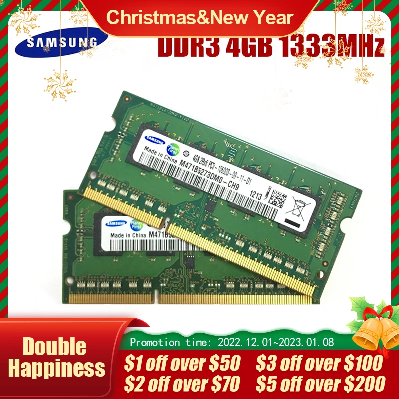 Samsung 4gb Pc3-10600s Ddr3 1333mhz 4gb 8gb 1.5v Laptop Memory Notebook Module Sodimm Ram - Rams ...