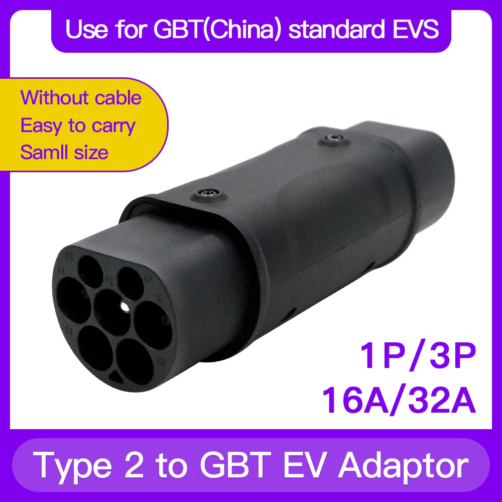 Type2 to GBT EV Charger Adaptor IEC 62196 To GB China Standard EV ...