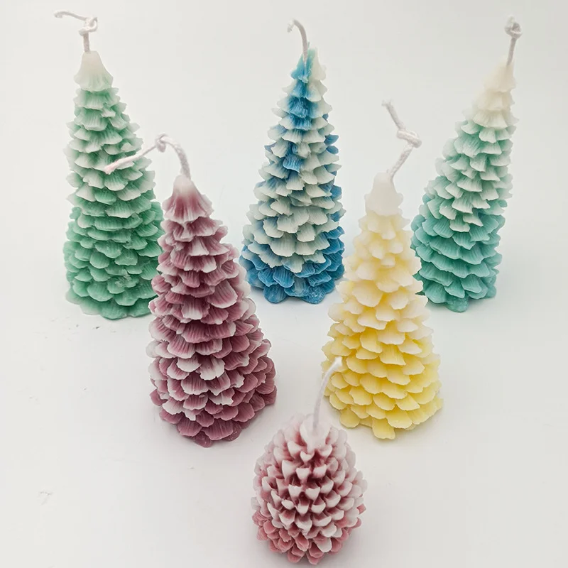 3D-Kerstboom-Siliconen-Kaars-Schimmel-Taart-Decoreren-Gereedschappen ...