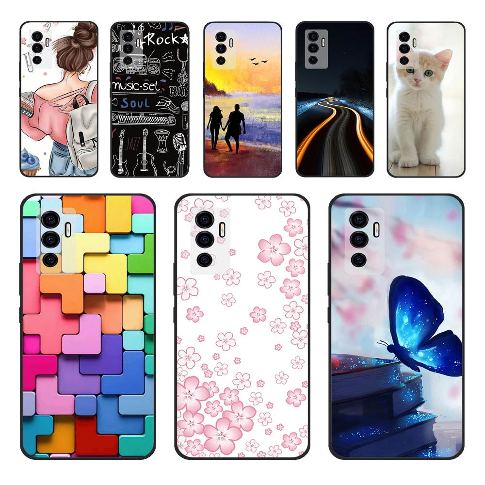 For-vivo-V23e-Case-Shockproof-Silicone-Soft-TPU-Phone-Cover-for-vivo ...