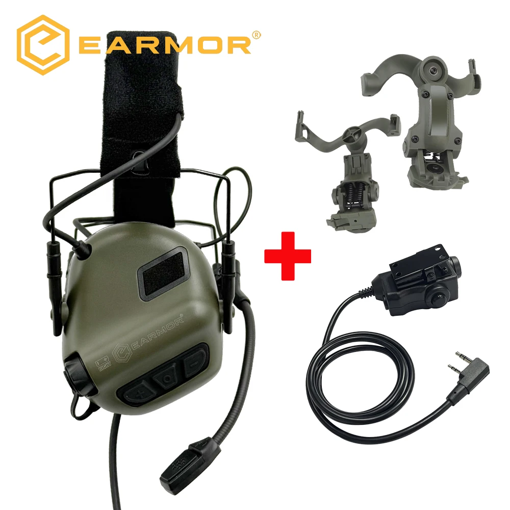 EARMOR Tactical Electronic Shooting Earmuffs M32 SE Hunting Noise ...