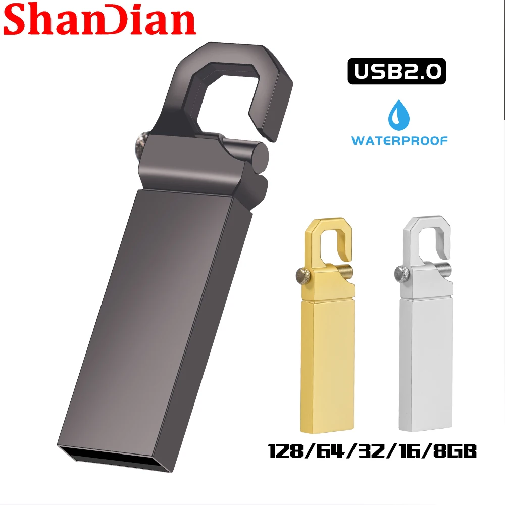 SHANDIAN-Metal-USB-2-0-Flash-Drive-128GB-Portable-Memory-Stick-64GB-100 ...