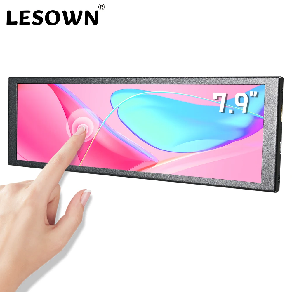 LESOWN-7-9-inch-Portable-Monitor-Stretched-Strip-Bar-Touch-Screen ...