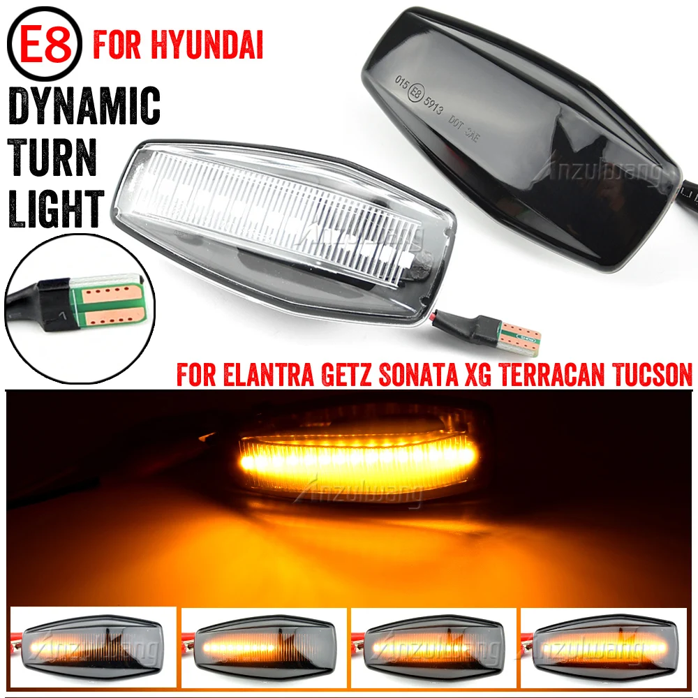 Dynamic-LED-Fender-Light-Side-Marker-For-Hyundai-I10-Trajet-Sonata ...