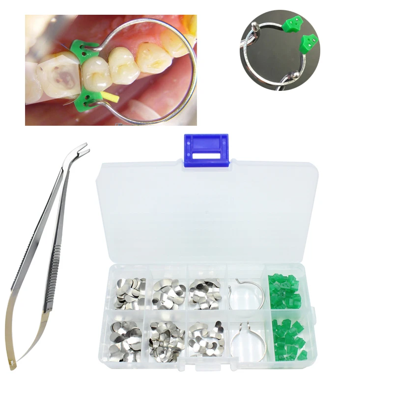 Dental-Matrix-Bands-Style-Sectional-Contoured-Matrices-Ring-Wedges ...