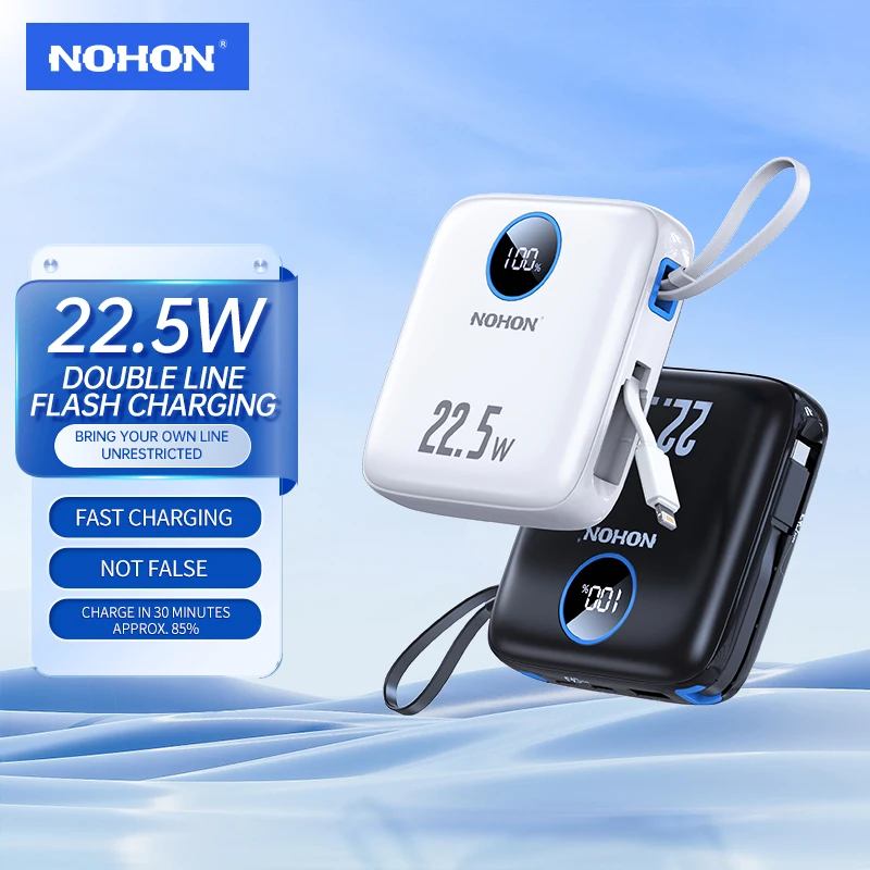 NOHON-Power-Bank-20000mAh-Portable-Charger-For-iPhone-14-13-Mini-Xiaomi ...
